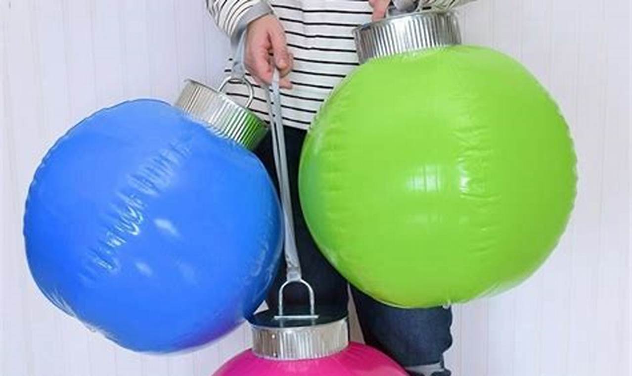 Easy Diy Giant Ornaments Festive Fun