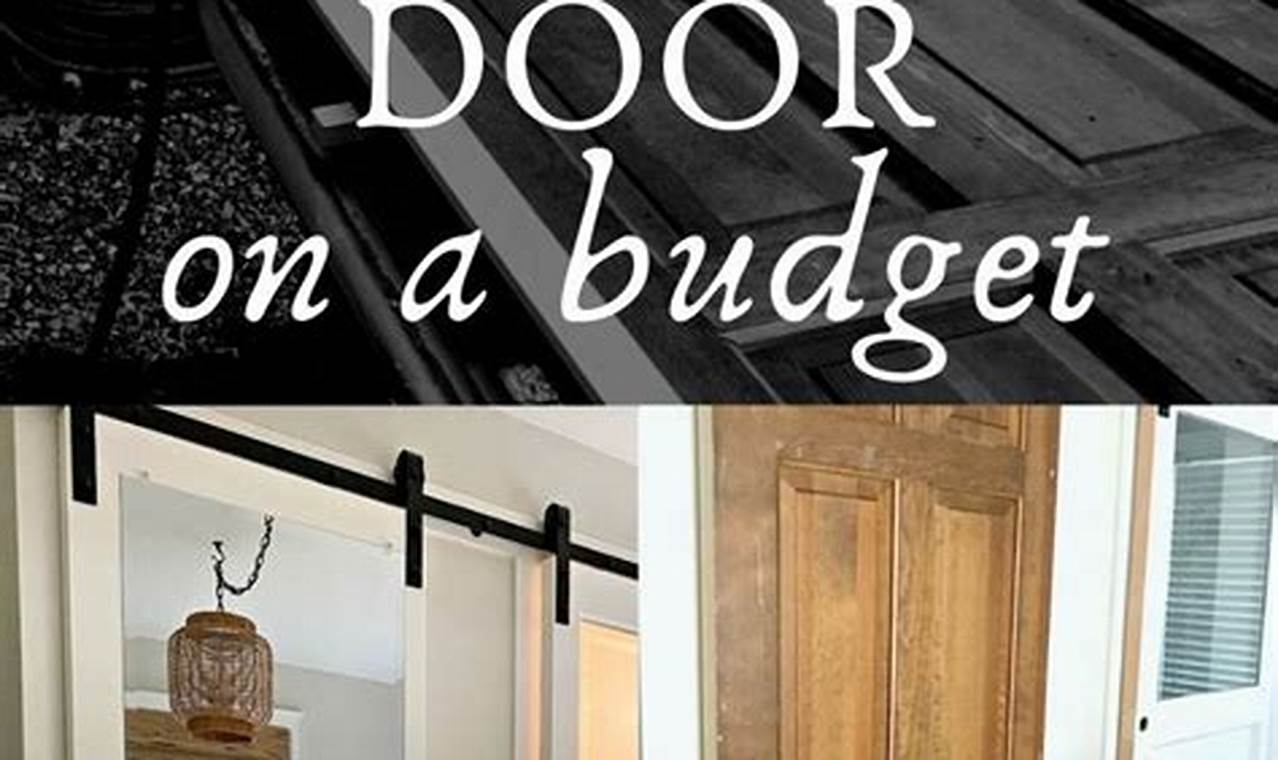 Easy Cheap Barn Door DIY Ideas: Rustic Door on a Budget!