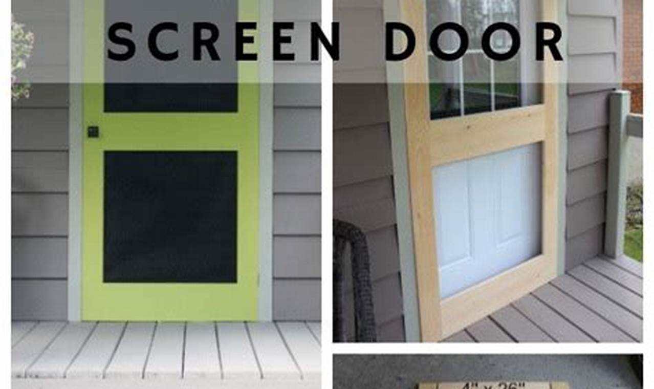 Easy DIY Screen Doors: Your Custom Door Solution!