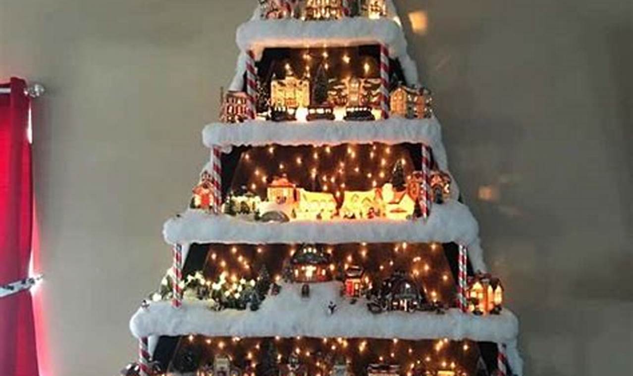 Build a Magical DIY Christmas Village Tree Display!