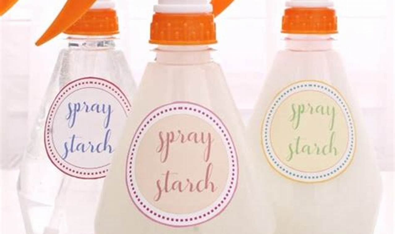 Easy DIY Spray Starch: Make Your Own Fabric Stiffener!