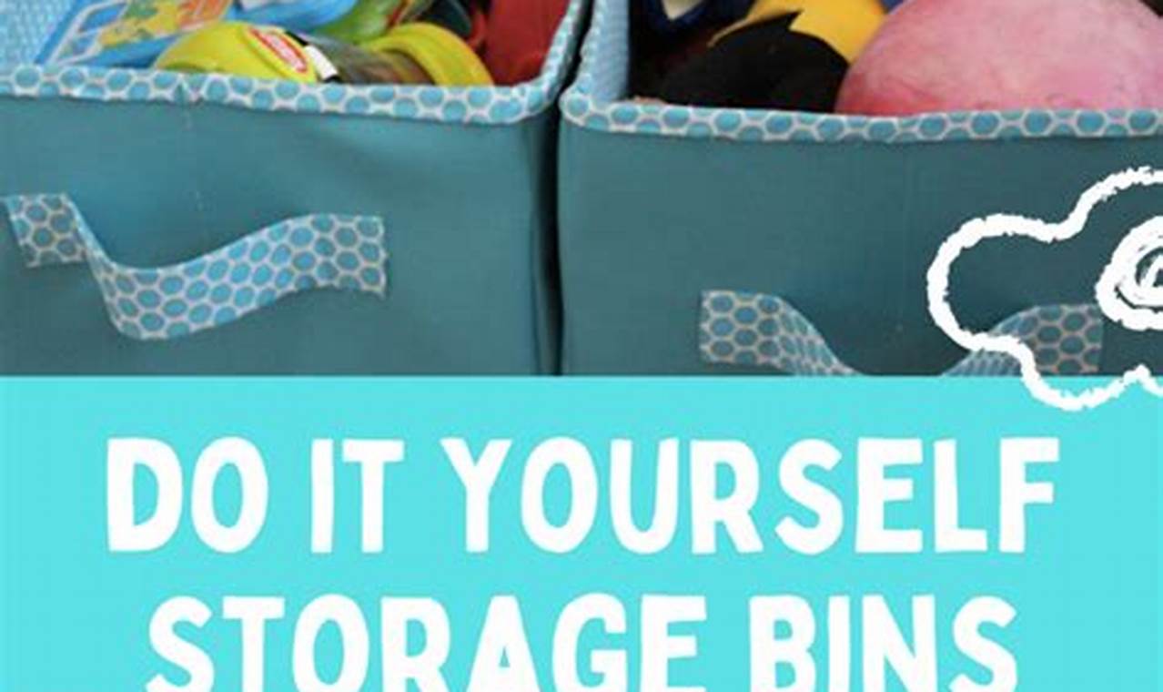 Easy DIY Storage Bins: Organize Your Home!