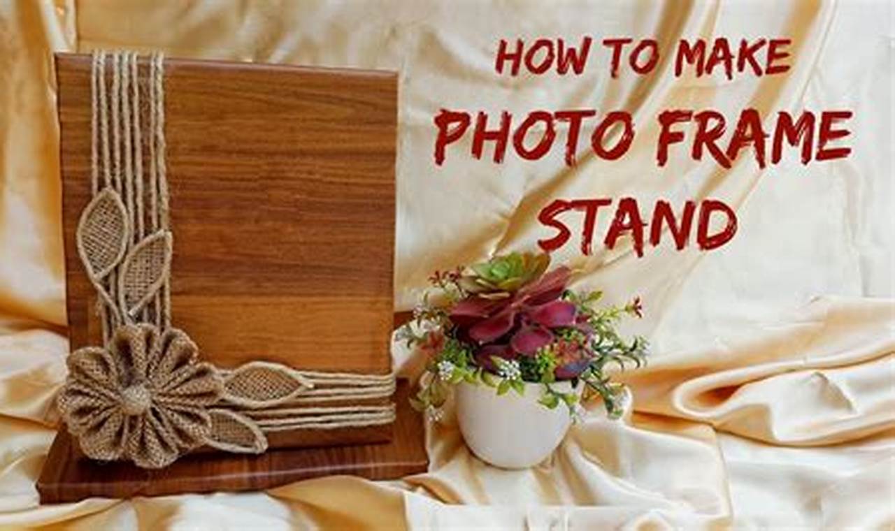 Easy Photo Frame Stand DIY: Build Your Own Display