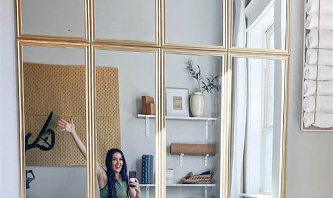 Easy DIY Wall of Mirrors: Stylish & Space-Saving Ideas!