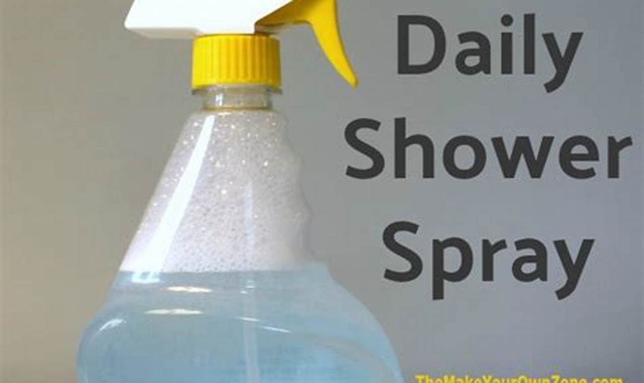 Easy DIY Daily Shower Spray: Natural Clean!