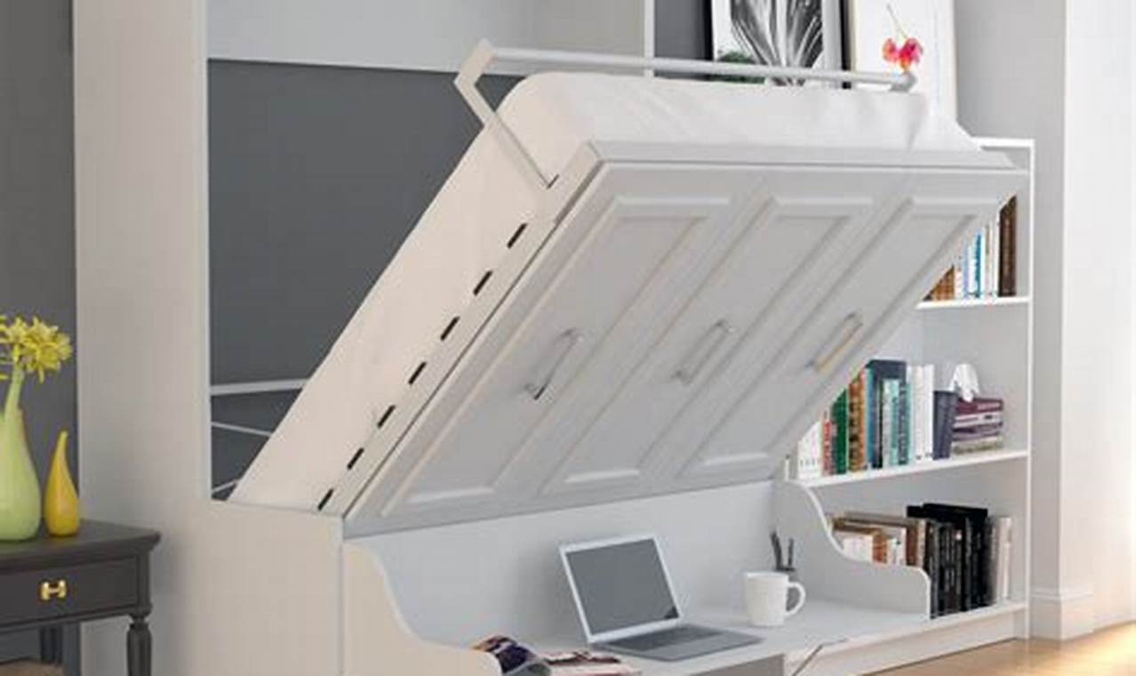 Build Your Own DIY Hidden Bed Desk: Space Saving Secret!