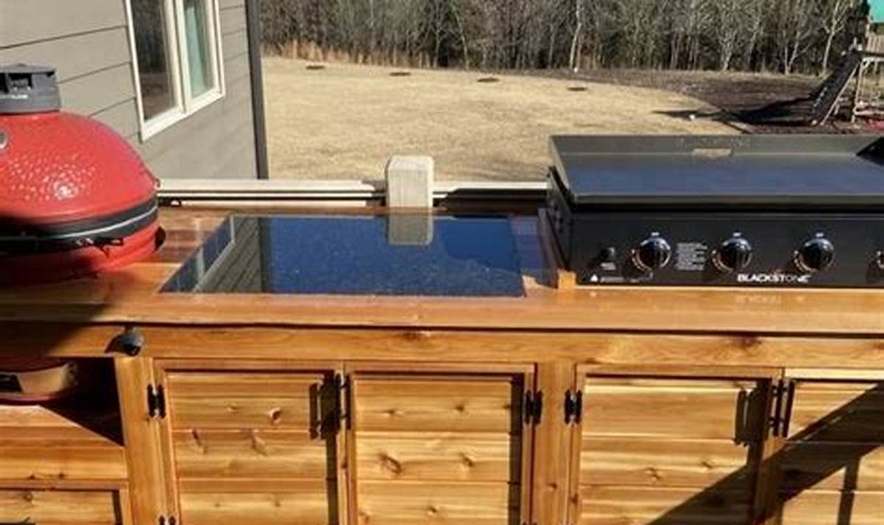 Build Your Dream DIY Outdoor Kitchen with Blackstone Griddle!