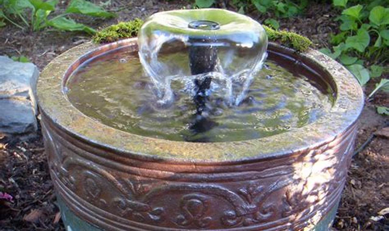 Easy DIY Outdoor Water Fountain Ideas for Your Garden