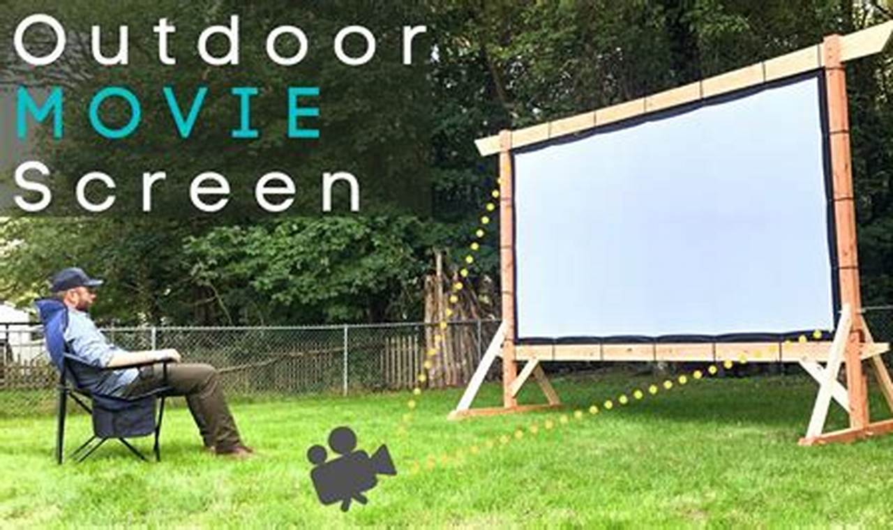 Build Your Own: DIY Outdoor Movie Projector Screen Setup