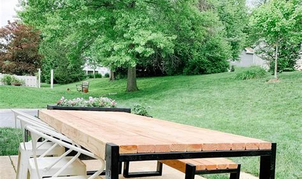 Backyard DIY Outdoor Table Ideas: Plans & Projects