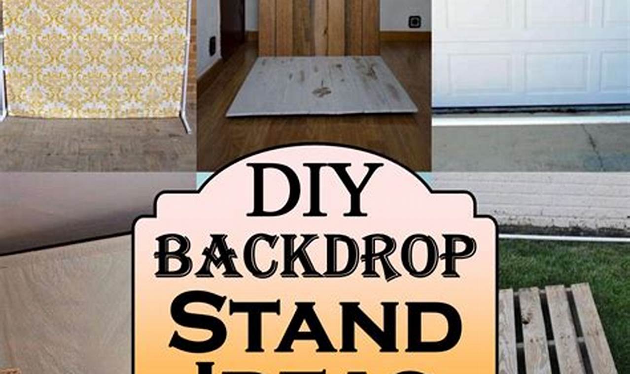 Easy DIY Backdrop Stand: Plans & Ideas!