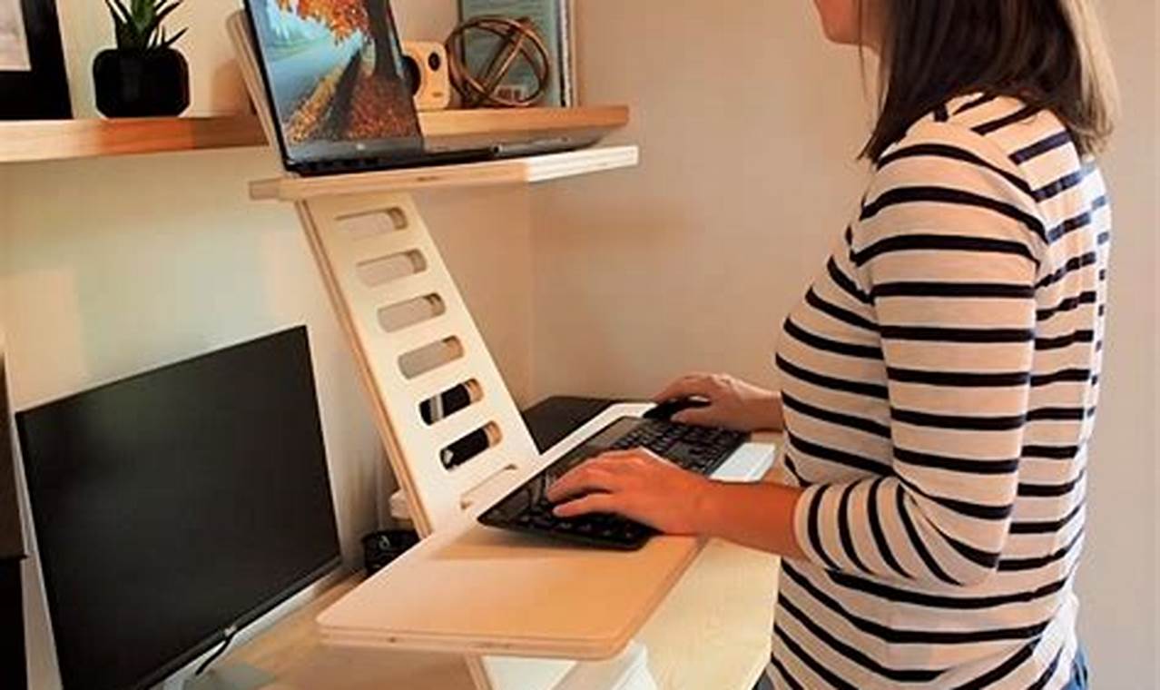 Easy DIY Standing Workstation Ideas + Setup Guide