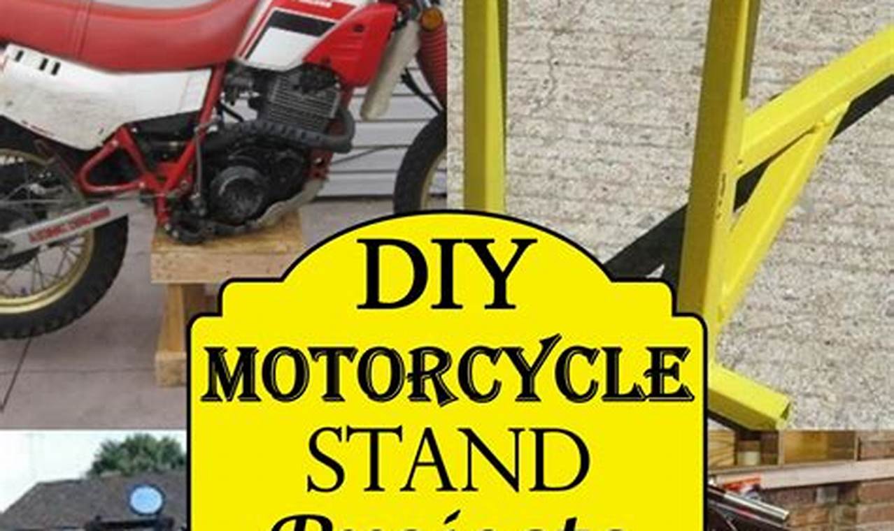 Build a DIY Motorcycle Stand: Plans & Stability!