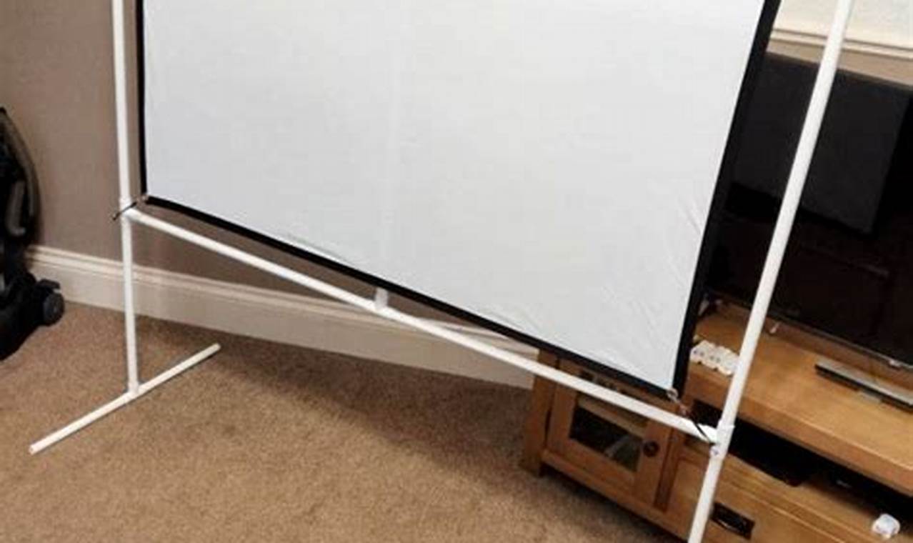 Build Your Own! DIY Projector Screen Stand Ideas & More