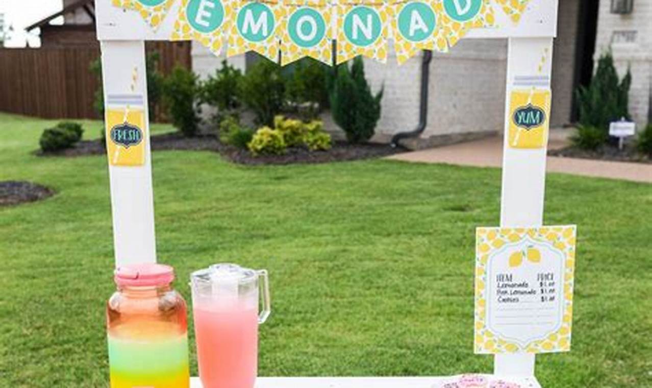 Easy Lemonade Stand DIY Plans: Build Yours Today!