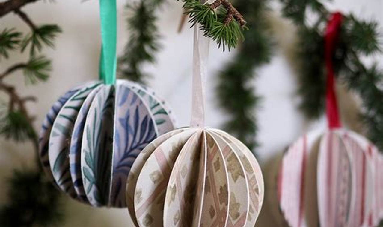 Easy DIY Paper Christmas Baubles: Festive Fun!