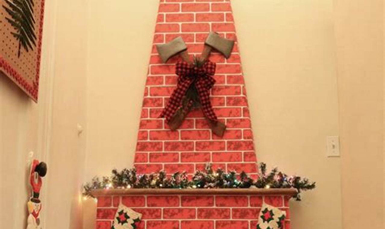 Build a Festive DIY Christmas Fireplace for the Holidays!