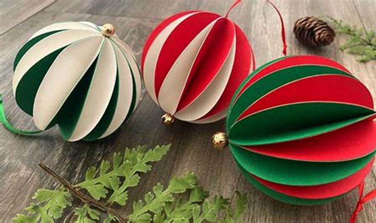 Easy DIY Paper Christmas Balls: Festive Fun!
