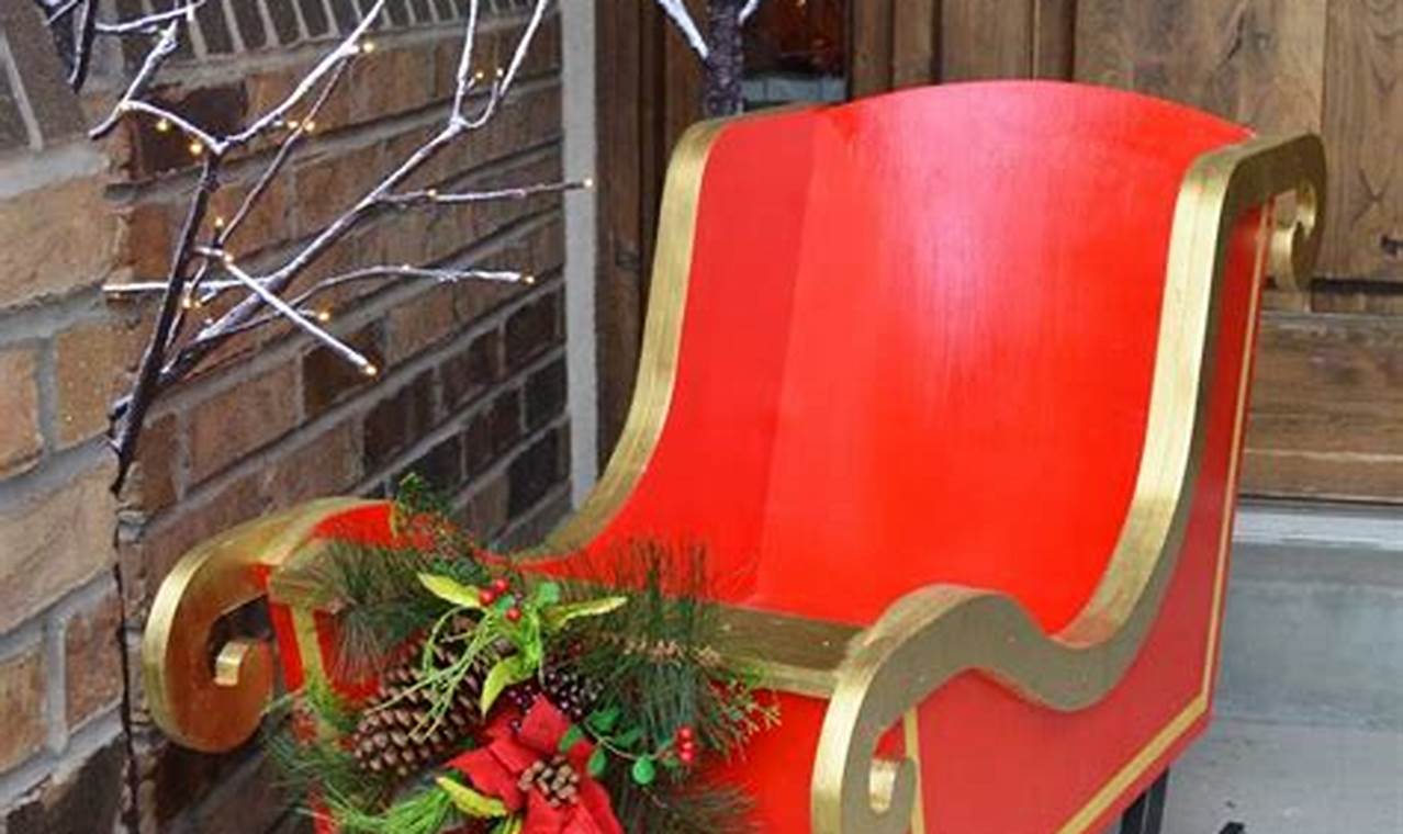 Build a Festive DIY Christmas Sleigh Decoration Now!