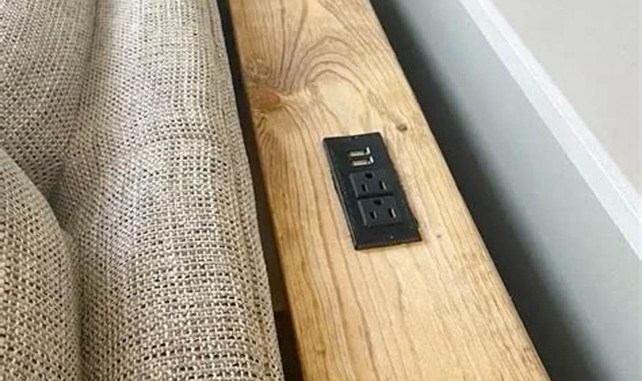 Easy DIY Behind Couch Table with Outlet: Build Yours!