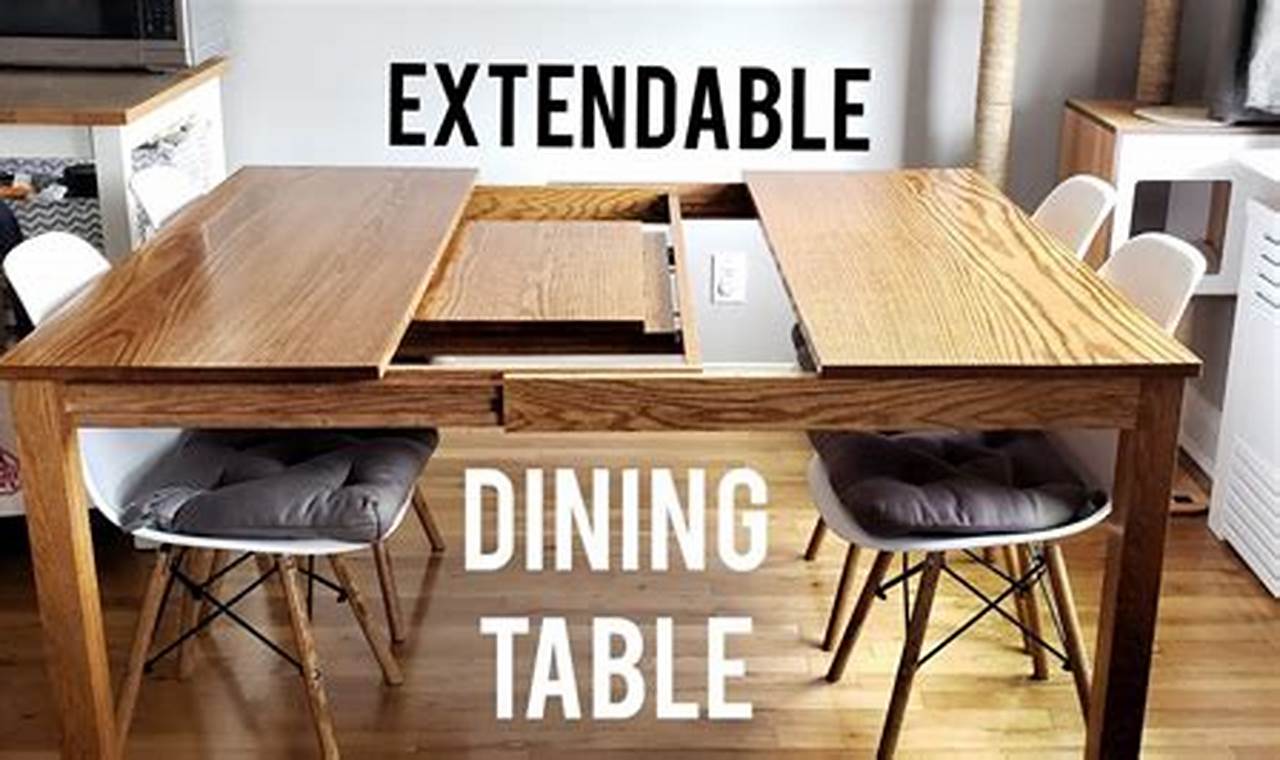 Easy DIY Extendable Dining Table: Build Your Own!