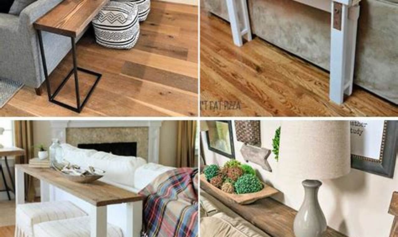 Build a DIY Sofa Table Behind Couch: Easy Plans & Ideas