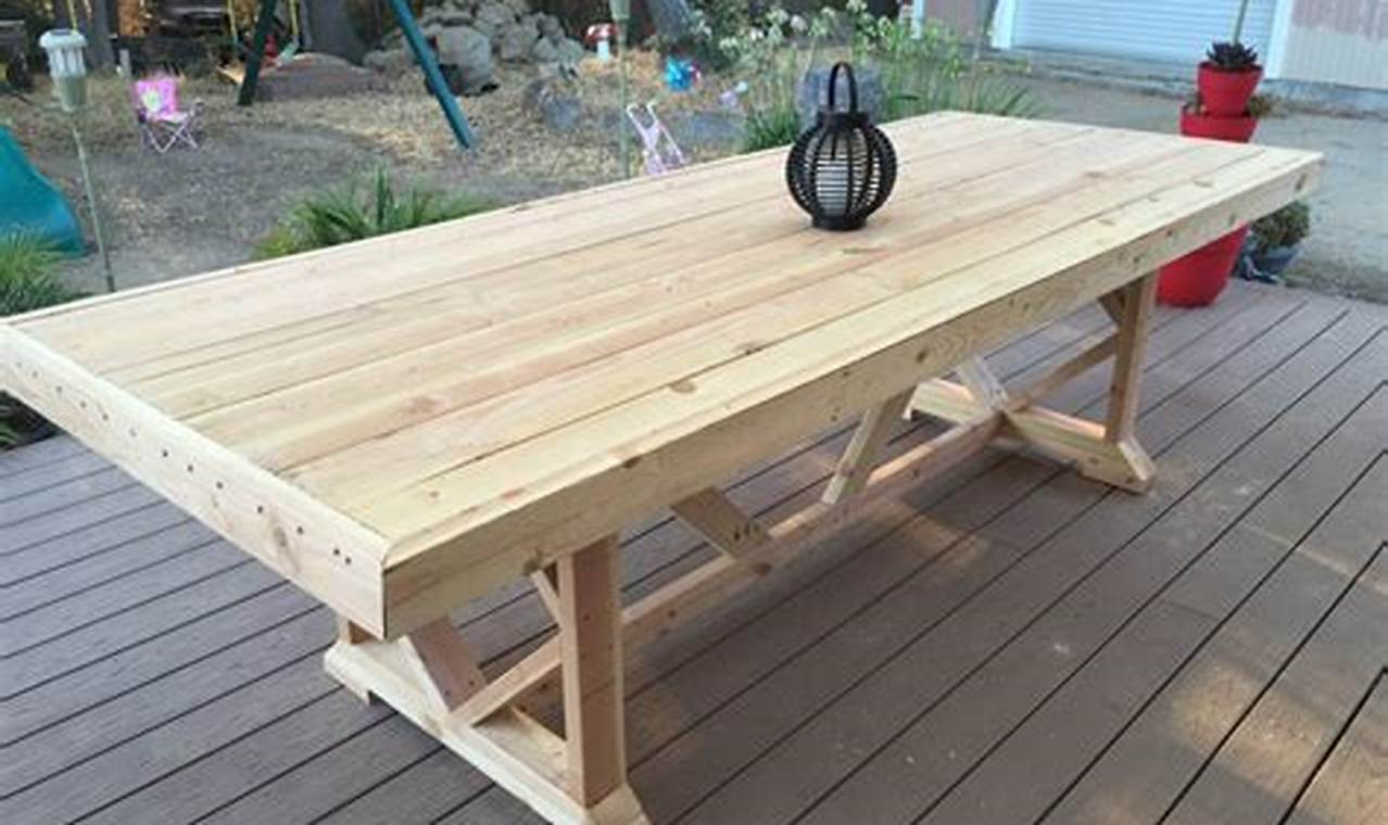 Build a DIY Backyard Table: Plans & Ideas