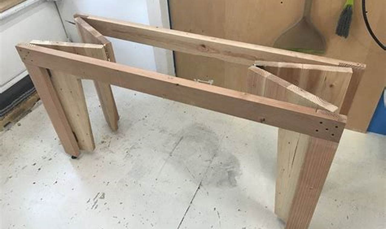 DIY Table Legs: Build Foldable Table Legs Fast