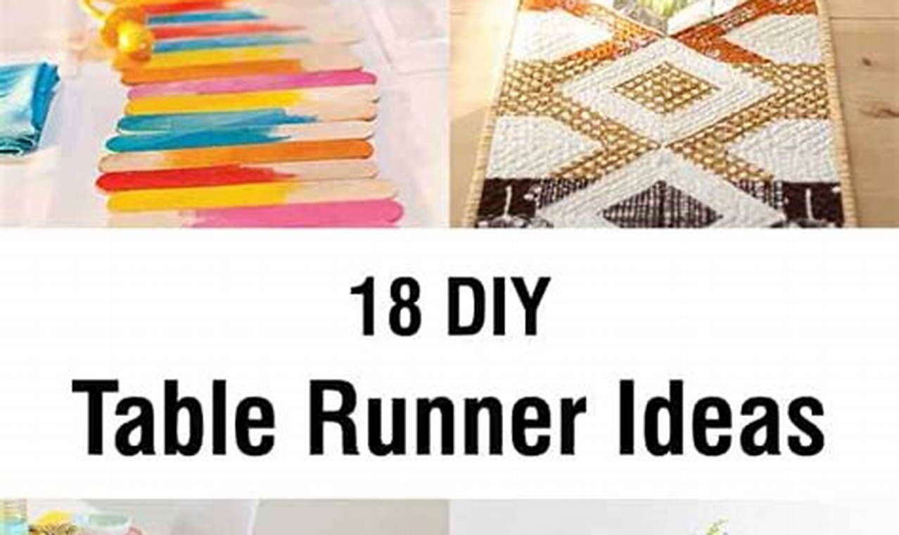 DIY Table Runner Ideas: Easy & Elegant Table Decor