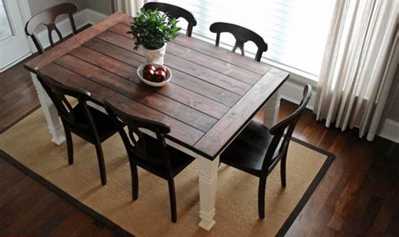 Build a DIY Farm Dining Table: Rustic Style!