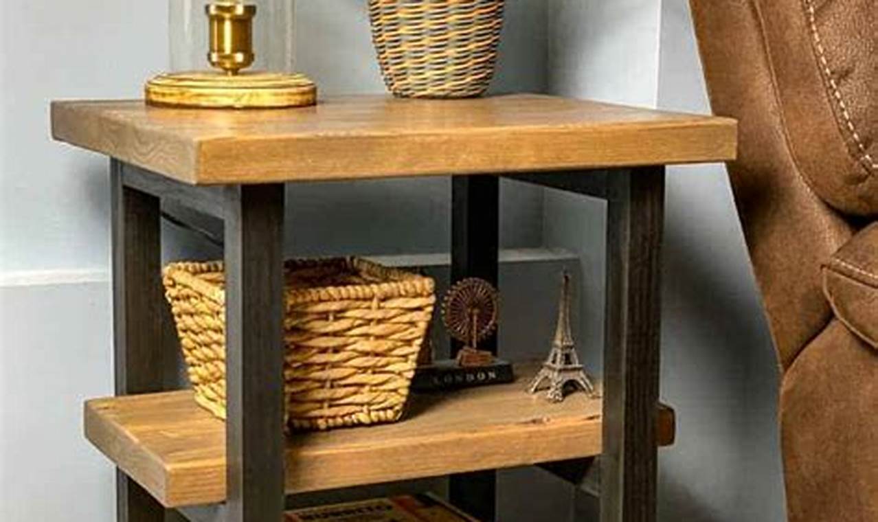 Easy End Table DIY Ideas: Build Your Own Table!