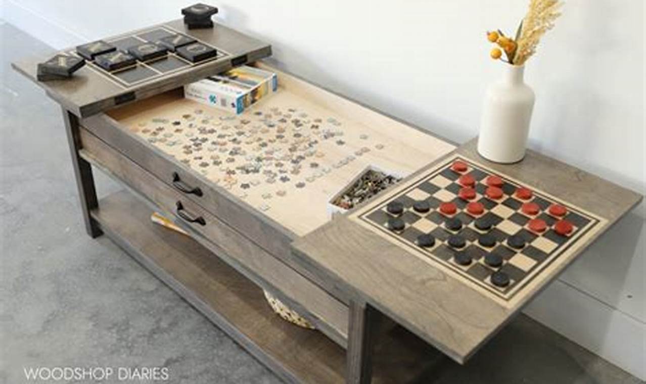 DIY Board Game Table Plans: Build Your Dream Table