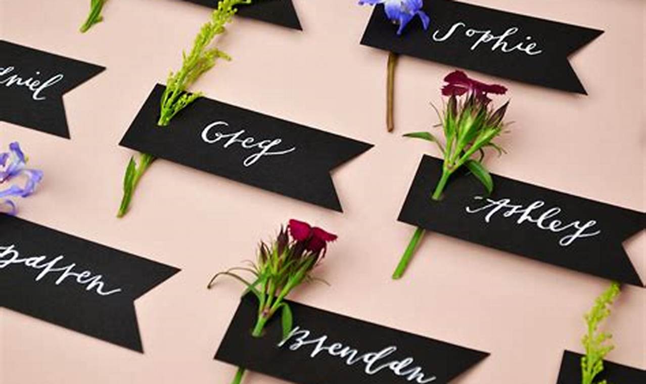 Creative DIY Place Card Ideas: Easy & Unique