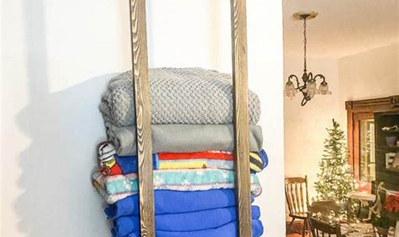 Easy DIY Blanket Holder Ideas + Plans For You!