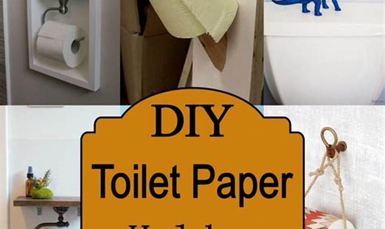 Easy DIY TP Holder Ideas + Unique Holder Designs