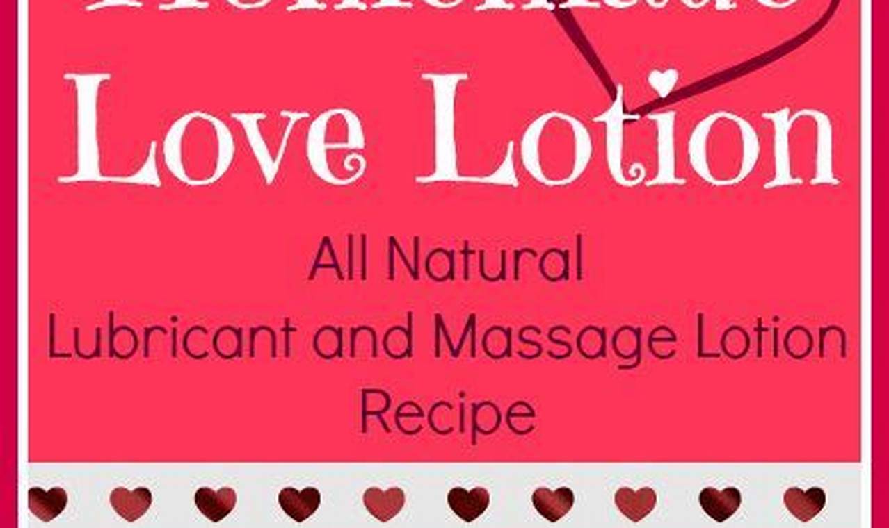 DIY Personal Lubricant: Easy Homemade Recipes