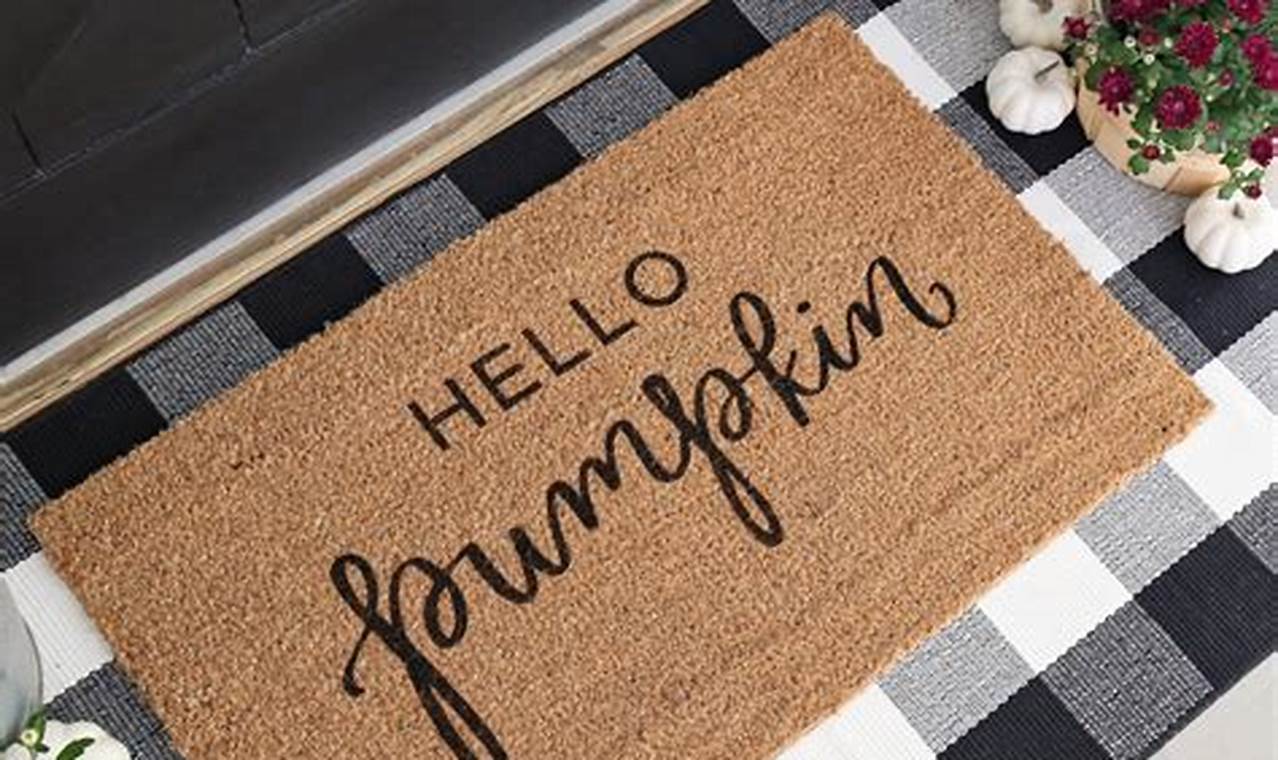 Craft a Welcome: DIY Doormat Ideas at Home