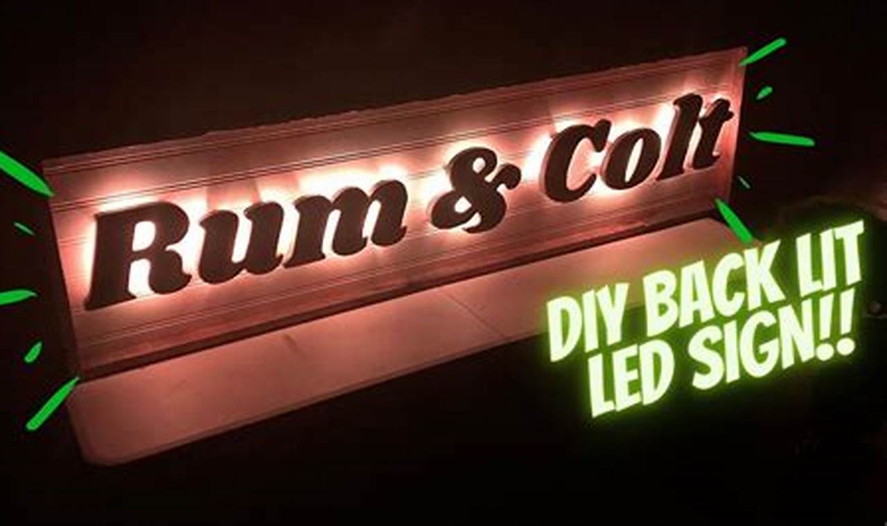 Easy DIY Signage with Lights: Illuminated Signs, Made Simple!