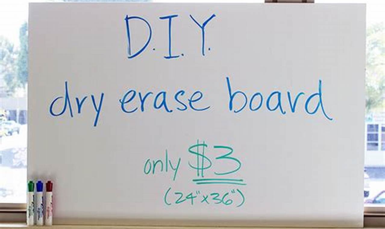 Easy DIY Dry Erase Board: Build Your Own!