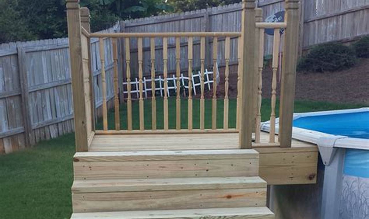 DIY Pool Steps with Platform: Build Your Own Oasis!
