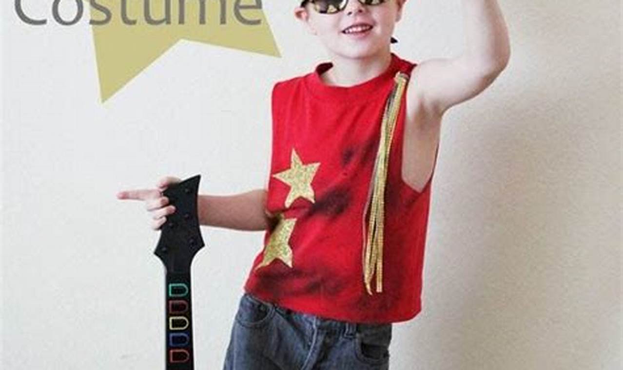 Quick Rockstar Costume DIY: Last Minute Rockstar Style