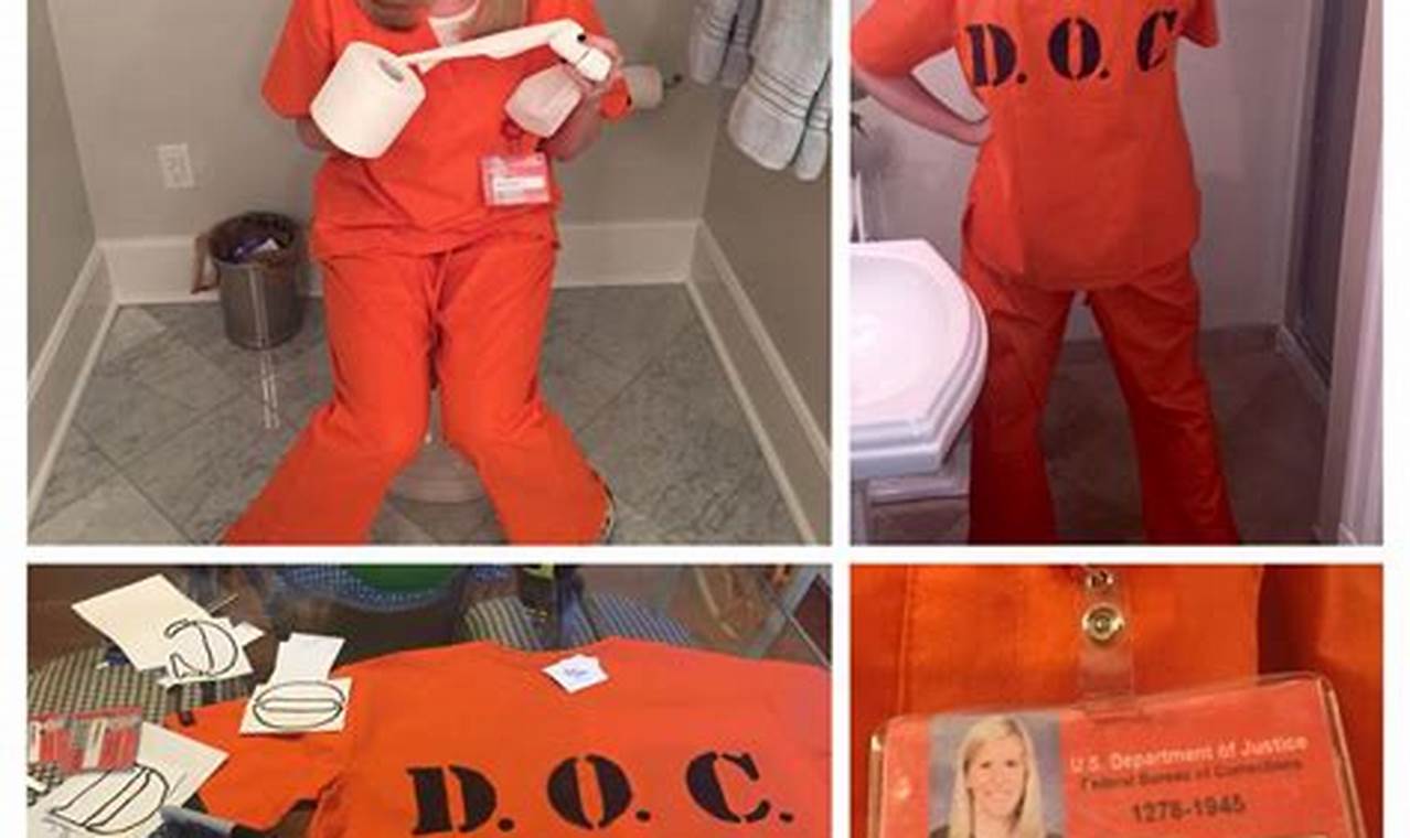 Easy DIY Prisoner Costume Female Idea + Style!