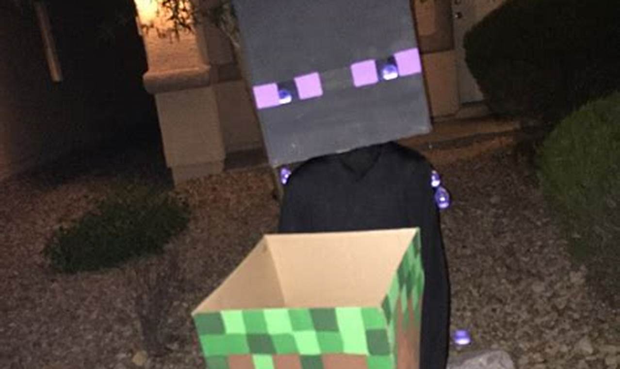 Easy Enderman Costume DIY: A Minecraft Build!