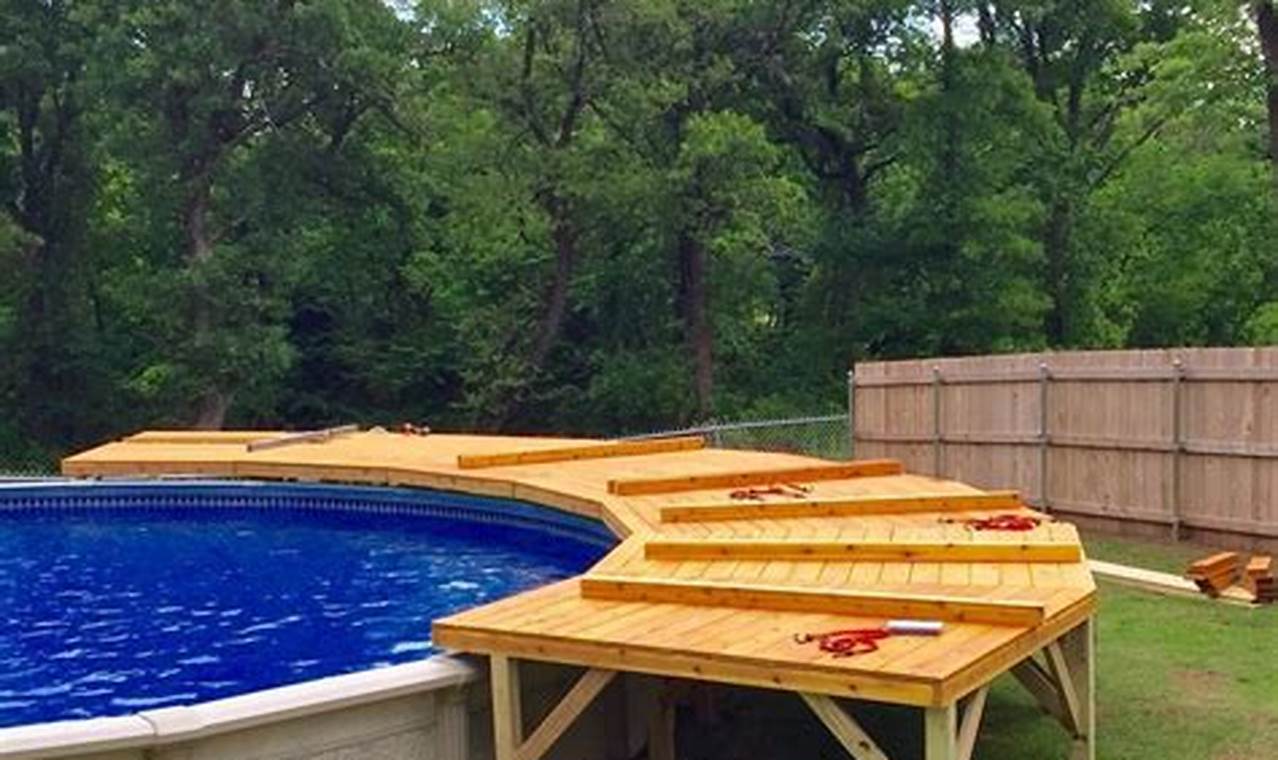 DIY Pool Deck: Build Your Above Ground Pool Deck Yourself!