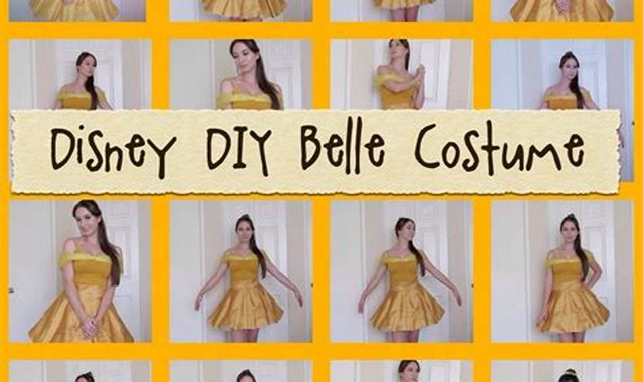 Easy DIY Belle Costume: Beauty and the Beast Magic!
