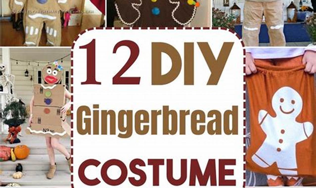 Easy DIY Gingerbread Man Costume Ideas + Tips