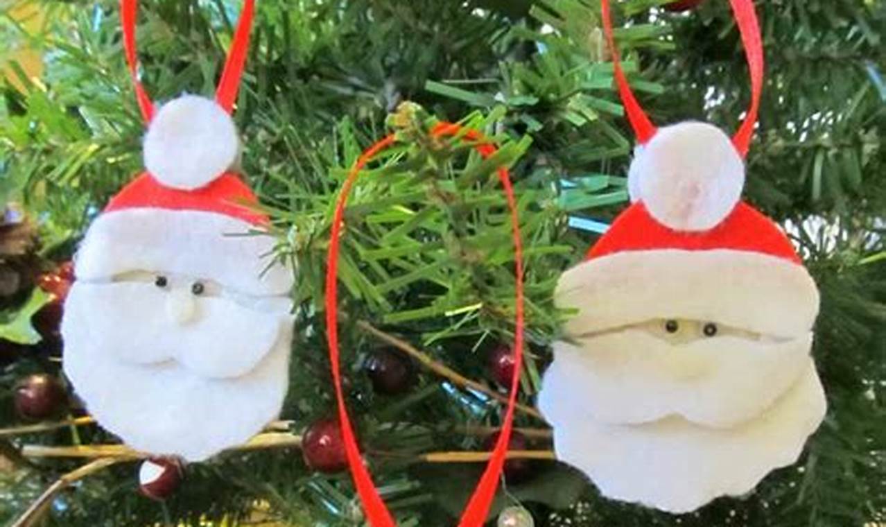 Easy DIY Santa Ornaments: Festive Craft Projects