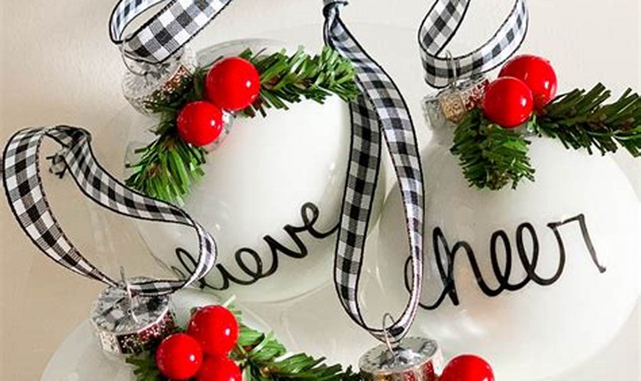 Easy DIY Personalized Christmas Ornaments: Keepsakes!